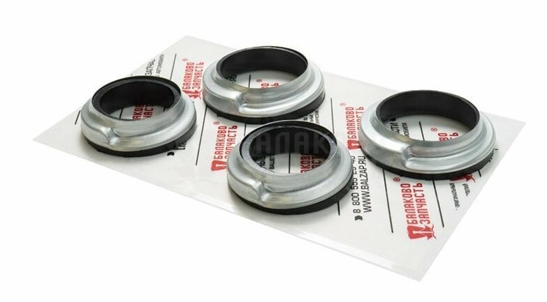 Прокладки пружины для ВАЗ 2101-2107 классика, 21213, 2123 Нива, стандарт комплект 4 шт. с чашками арт 10079