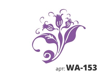 Трафарет Виниловый STMDECOR бутоны WA-153 210*290*0.4 мм.
