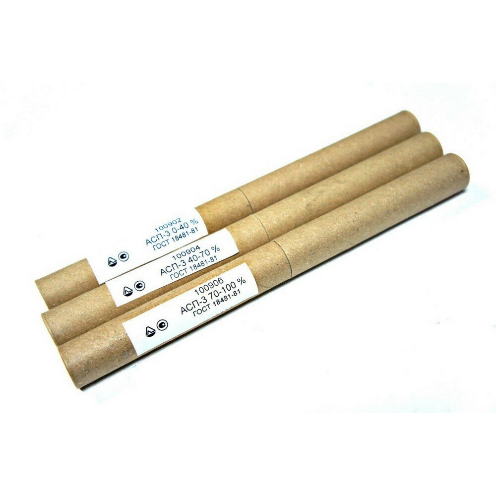 Набор ареометров АСП-3 (спиртометры 0-40%, 40-70%, 70-100%)