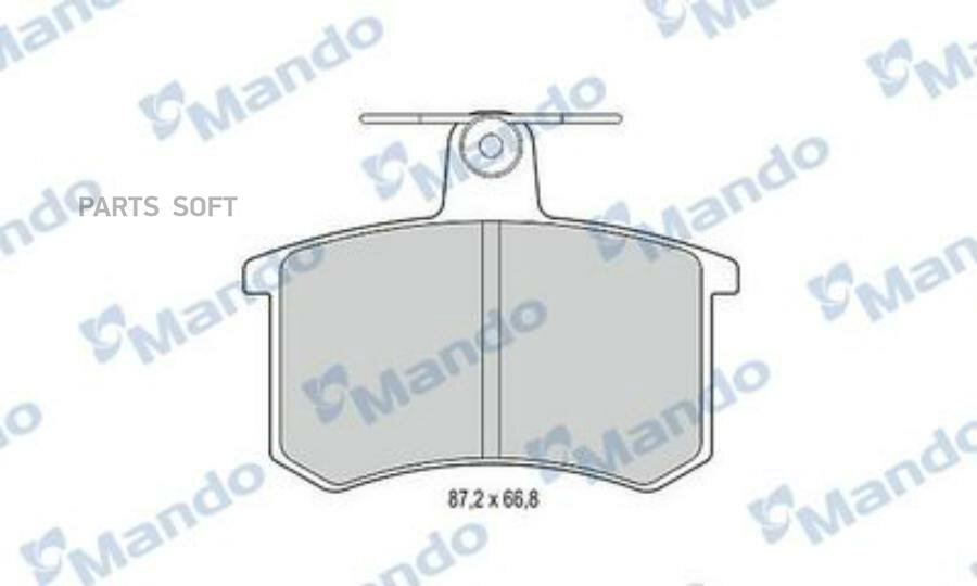 MBF015365 MANDO Колодки тормозные AUDI 100, A6, A8 задние (4шт.) MANDO