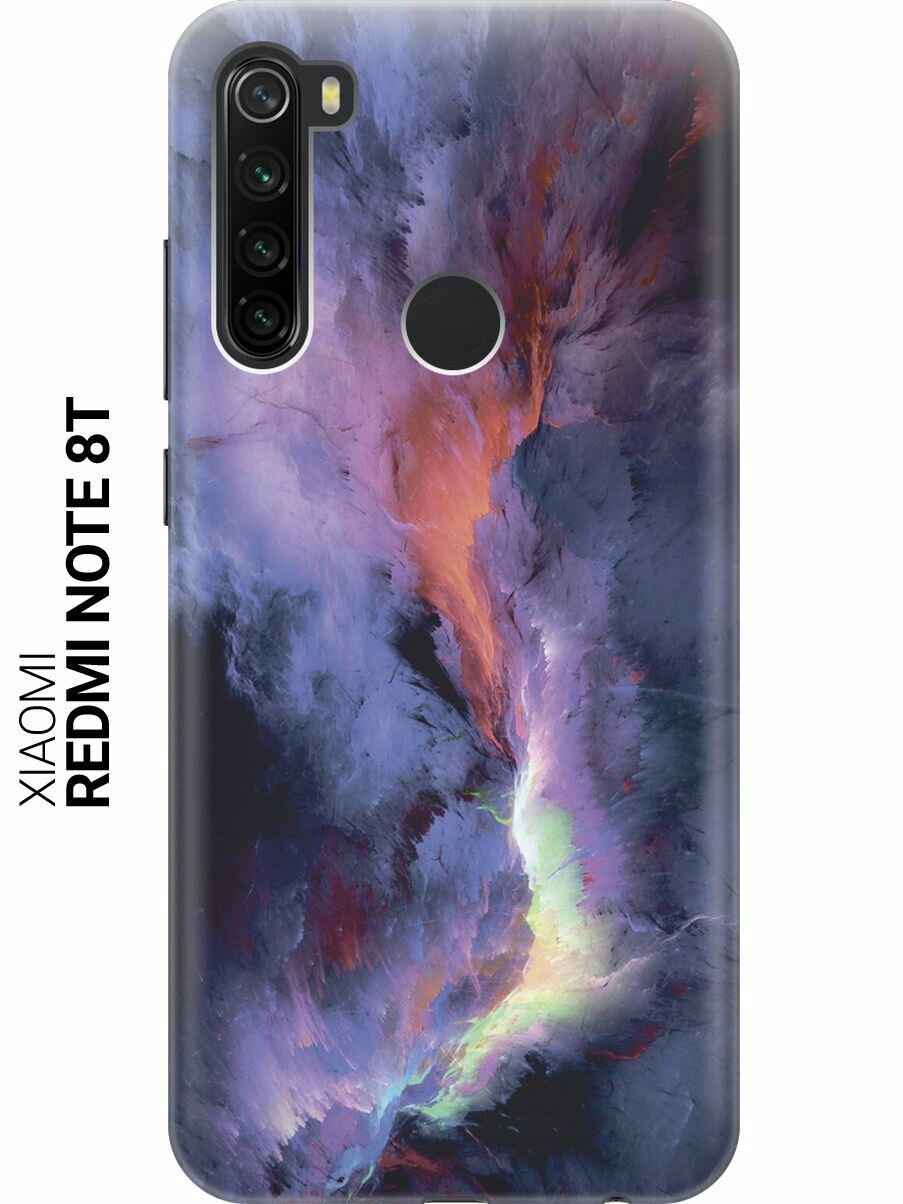 Силиконовый чехол на Xiaomi Redmi Note 8T, Сяоми Редми Ноут 8Т с принтом "Гром и молния"
