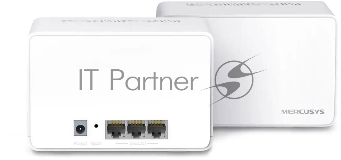 Mercusys Halo H80X(2-pack) Mesh система AX3000 Wi-Fi 6, до 574 Мбит/с на 2,4 ГГц + до 2402 Мбит/с на 5 ГГц, комплект 2