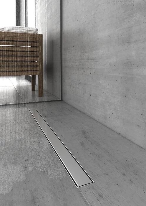 Душевой трап (лоток) Berges B1 Keramik 090016 50 см, с решеткой, 2 в 1 под плитку, матовый хром