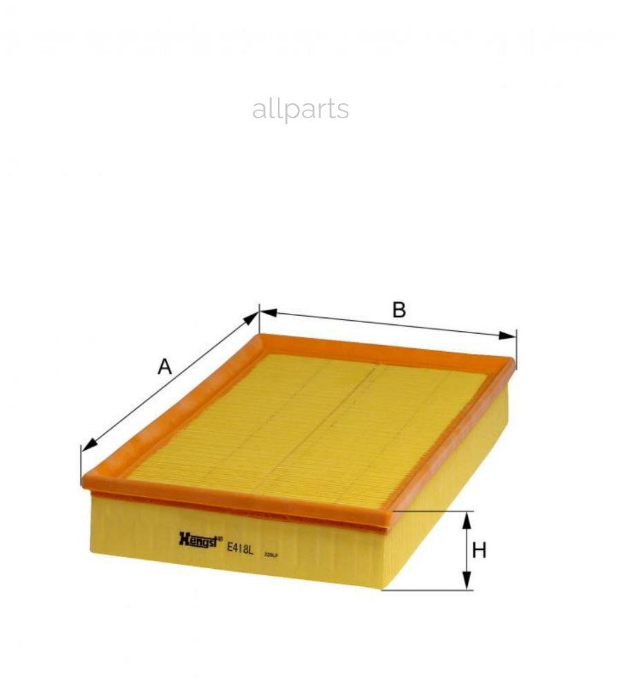 HENGST FILTER E418L Hengst Фильтр воздушный (C 30 189) E418L