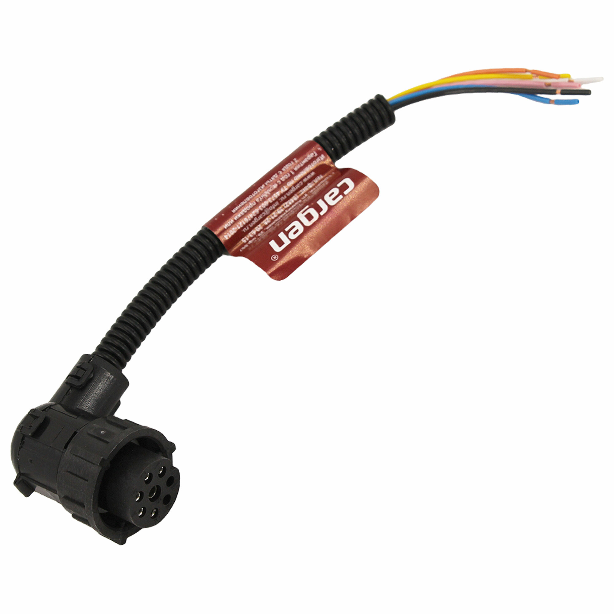 Разъем 9800680 байонет (к задним фонарям) угловой с шестью проводами