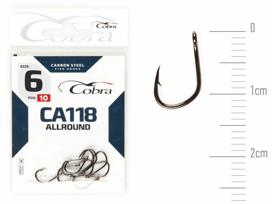 Крючки Cobra ALLROUND сер. CA118 разм. 006 20шт.