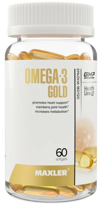 Омега-3 Голд Maxler Omega-3 Gold 60 шт (USA)