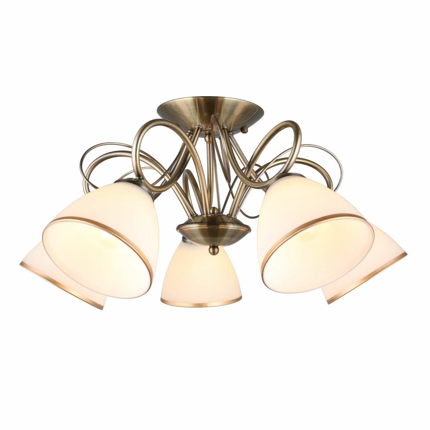 Потолочная люстра Omnilux OML-25307-05 Alimini Бронза E27 60 Вт