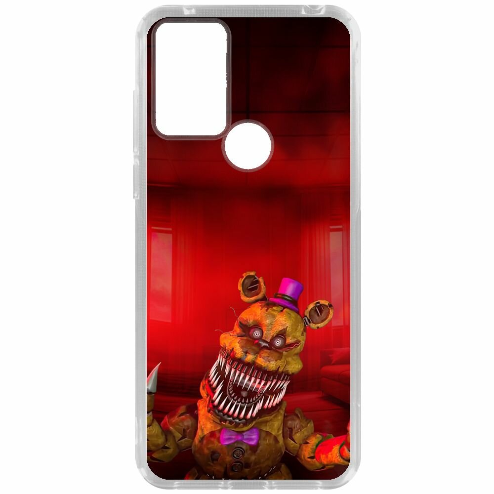 Чехол-накладка Krutoff Clear Case фнаф - Фредди атакует для TCL 30 SE