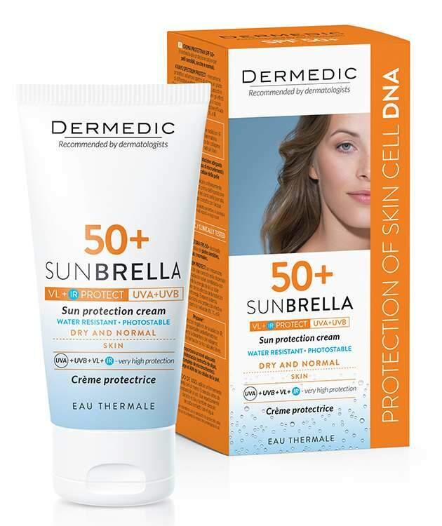 Dermedic Sunbrella Солнцезащитный крем SPF 50+ для сухой и нормальной кожи 50мл
