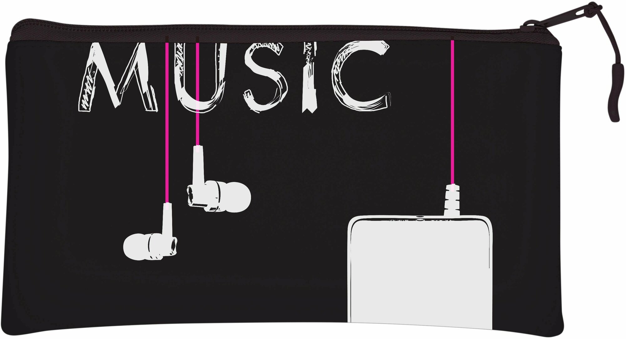 Папка на молнии Music Non Stop, А6, силиконовая