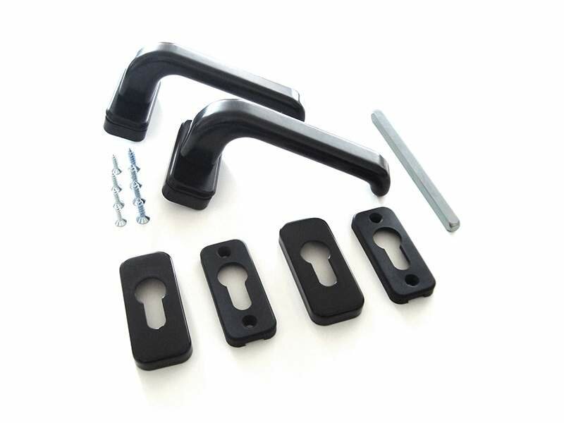 Гарнитур нажимной раздельный Elementis 31.5/PZ/8(длина штифта 120мм+1пара накладок)Черный