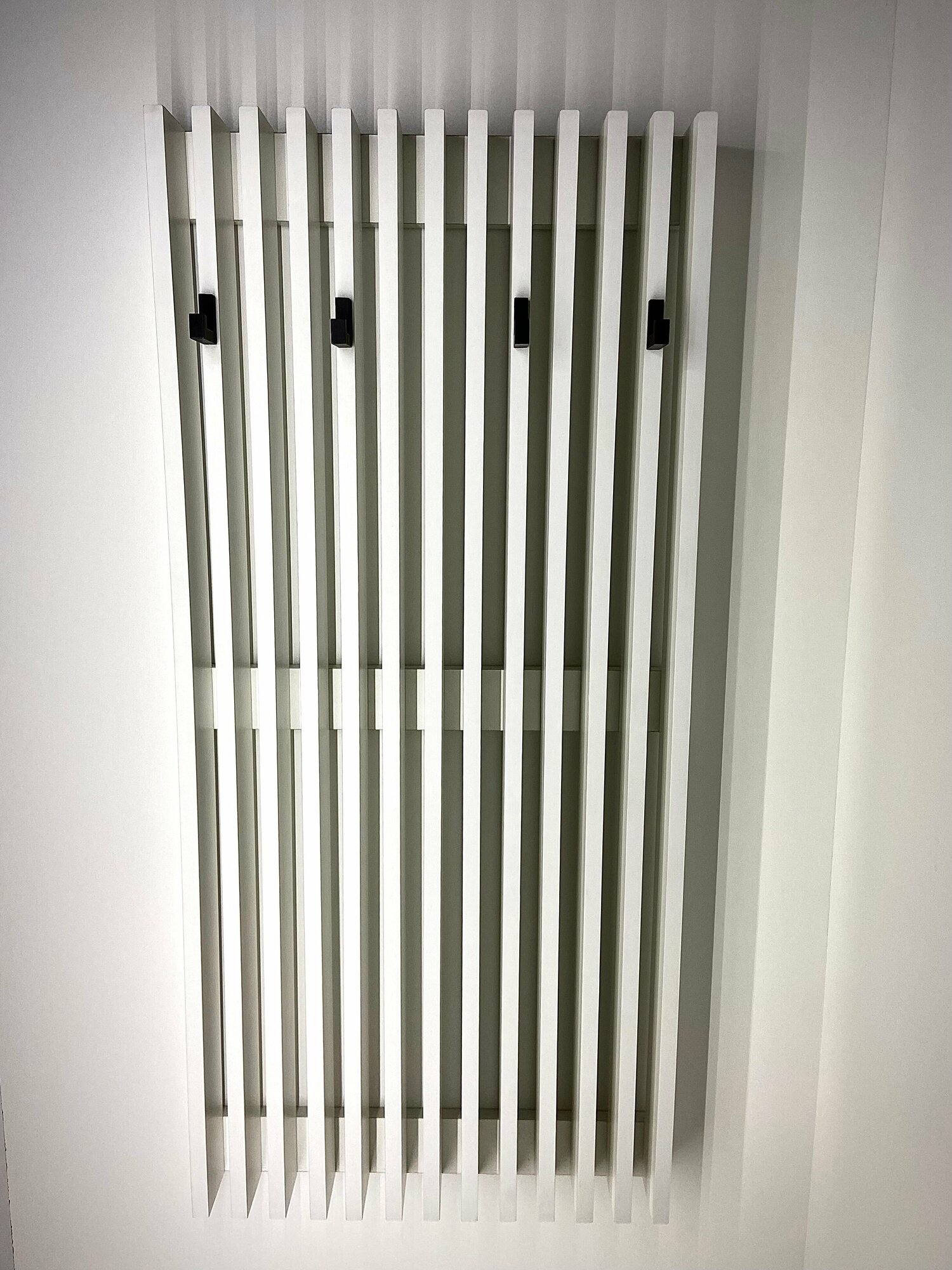 Вешалка настенная, "Лофт", ЛДСП, крепление к стене, 6 крючков, белая