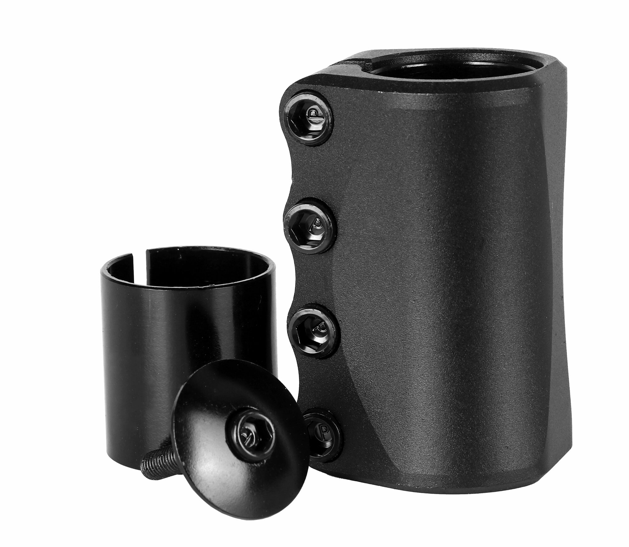 Зажим для самоката 4 болта CL-G, 31,8 SCS (Goliath) black, Tech Team