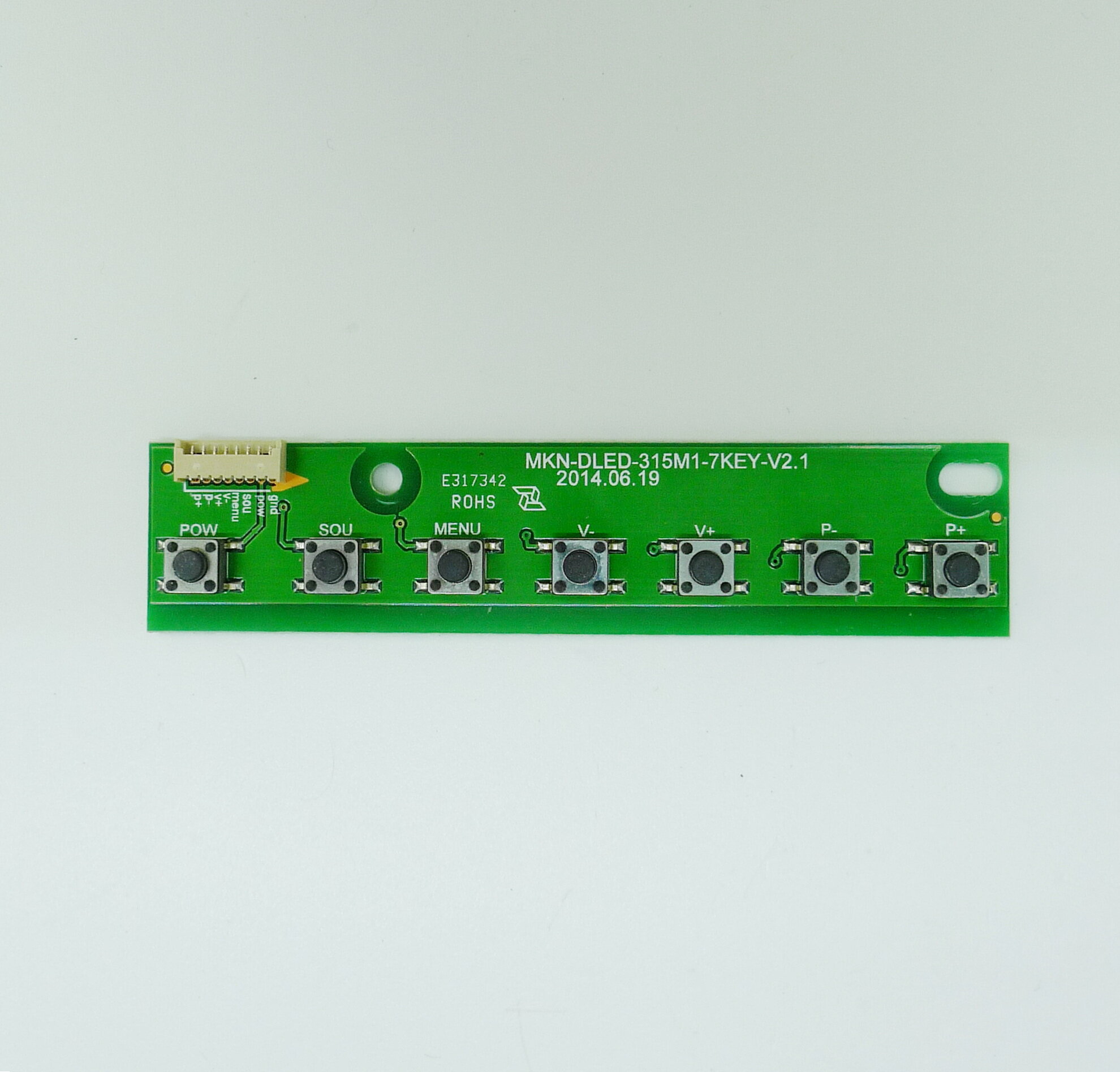 Плата управления MKN-DLED-315M1-7KEY-V2.1 (снятый, оригинал)