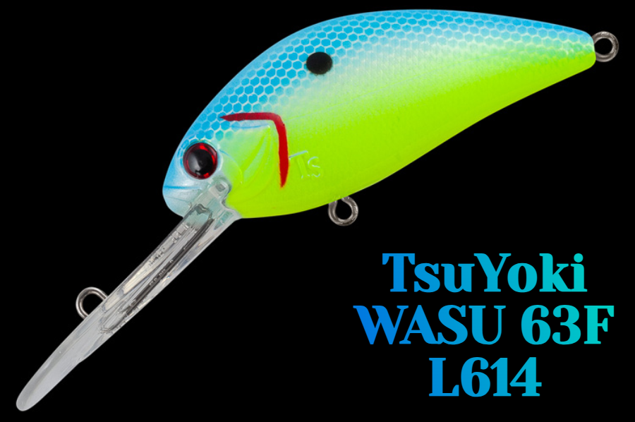 Воблер TsuYoki WASU 63F, плавающий, длина 63мм, вес 13гр, заглубление 2,8-5,5м, цвет L614