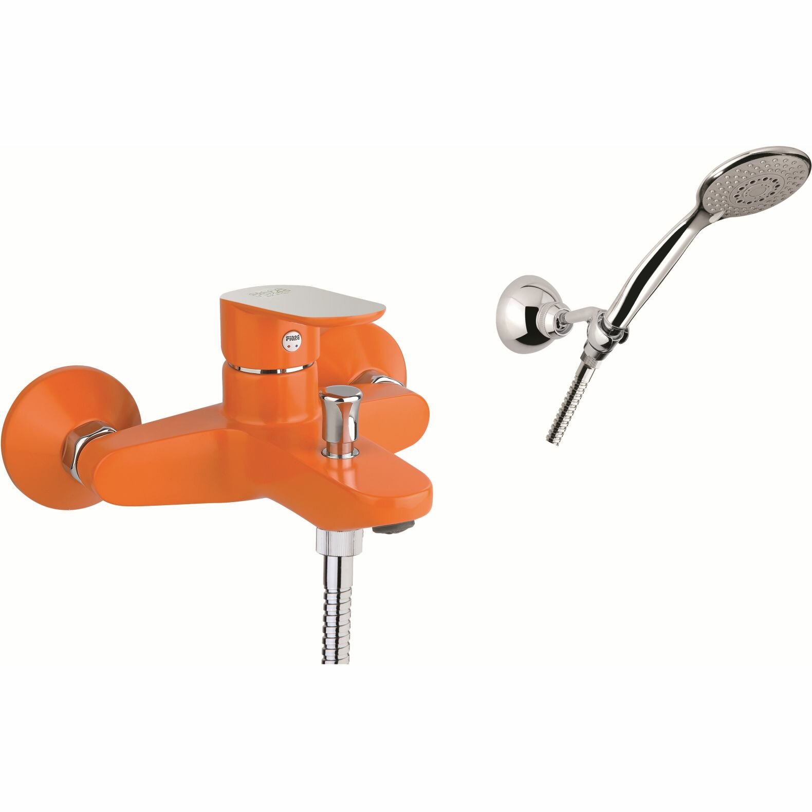 Смеситель для ванны Fiore (Фиоре) Kevon Chic 81OX8150, хром/оранжевый