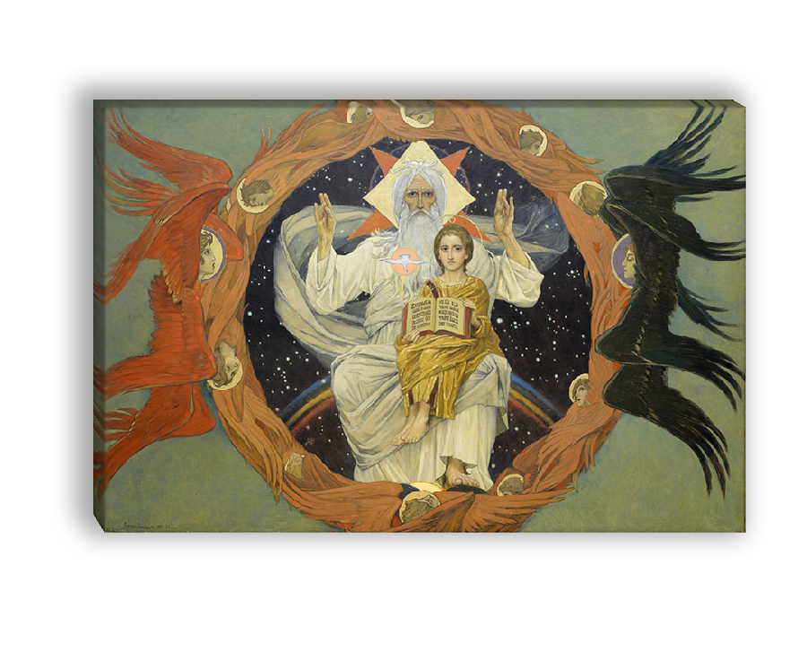 Картина для интерьера "Отечествие", художник Васнецов Виктор Михайлович, печать на холсте (113х75 см / на подрамнике)