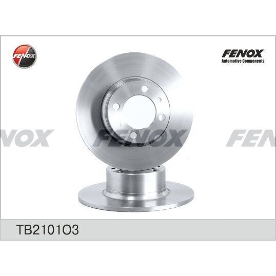 Диск тормозной задний для автомобиля Lada ВАЗ, FENOX TB2101O3 (2 шт.)