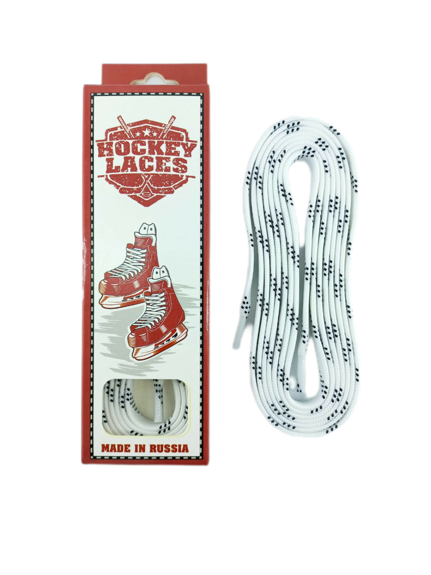 Шнурки хоккейные RPS Pro Laces Белые 96"(243)