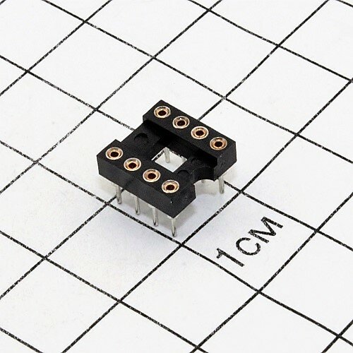 Панелька цанговая SCSM-08 20 шт. для DIP8 ширина 10,16мм