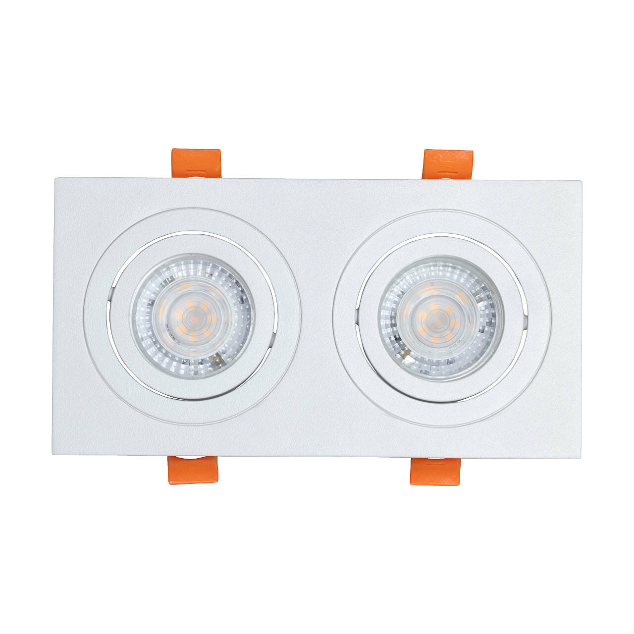 Встраиваемый светильник De Markt Прайм 850012902, GU10, 100Вт, кол-во ламп:2шт, Белый