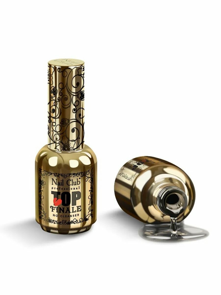 Топ покрытие для ногтей без липкого слоя TOP FINALE, 18 мл.