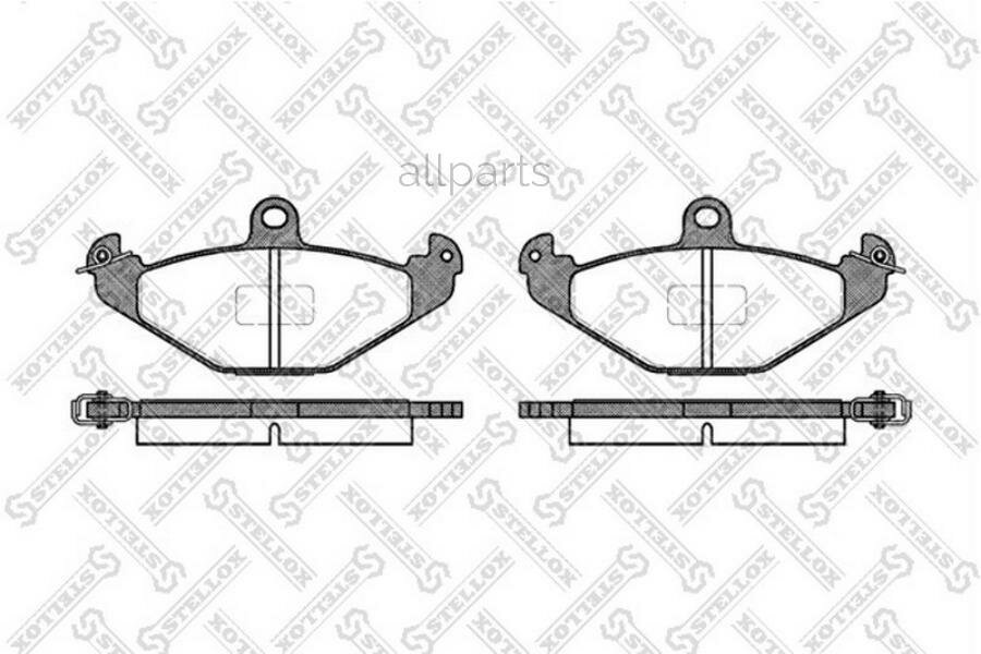 STELLOX 356010SX 345 10=FO625581 ! колодки дисковые з.\ Laguna 93-01/Safrane 92-00/Espace 96-98/R21 86-94