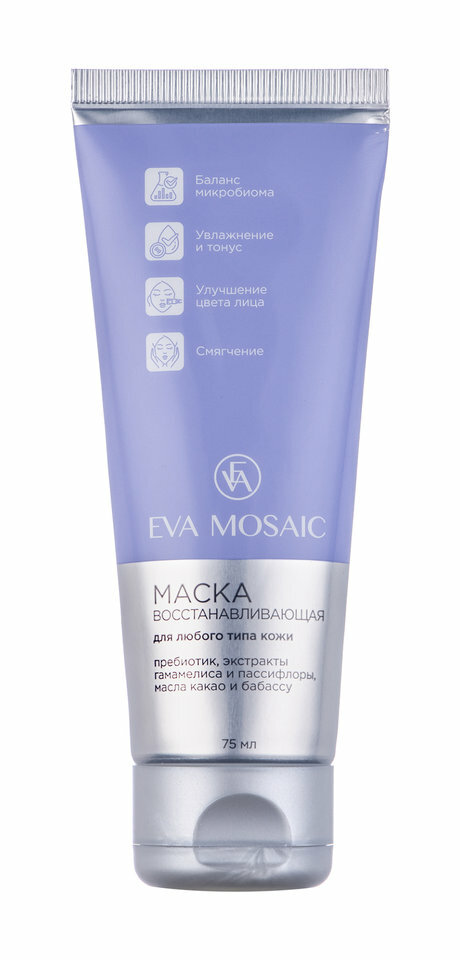 Eva Mosaic Маска восстанавливающая, Восстанавливающая маска для любого типа кожи лица, 75мл
