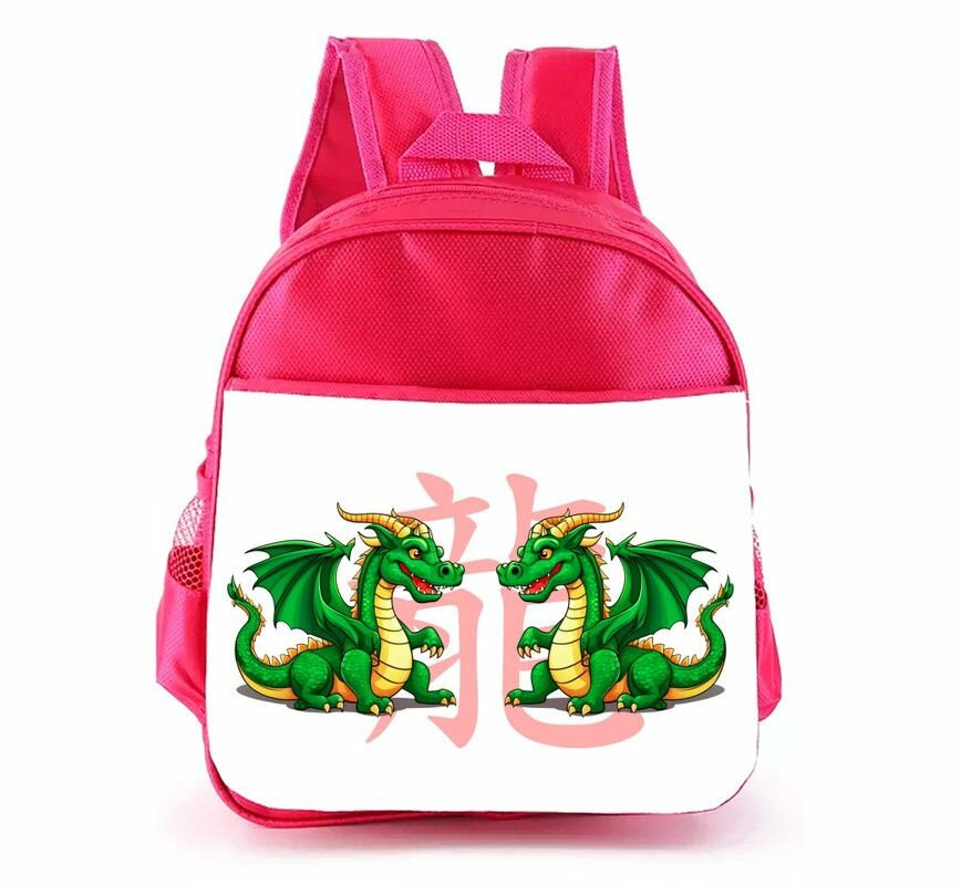 Рюкзак школьный для девочек, Новый Год - Дракона - 10