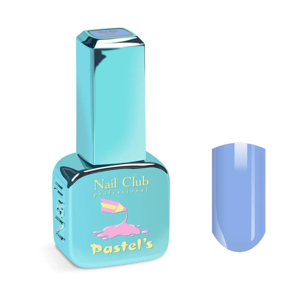 Nail Club Эмалевый гель-лак для ногтей с липким слоем PASTEL'S 1026 Blue Ball 13 мл