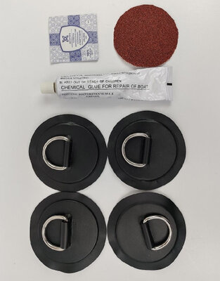 Крепежные кольца D-ring на Sup борд или лодку (черный)