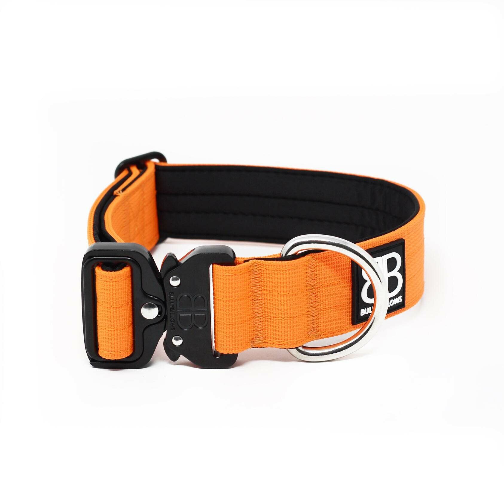 Ошейник Combat 4 см BullyBillows (оранжевый / L)