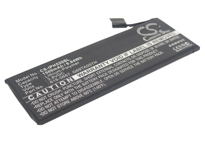 Аккумулятор CS-IPH520SL для iPhone 5C 3.8V / 1500mAh / 5.70Wh