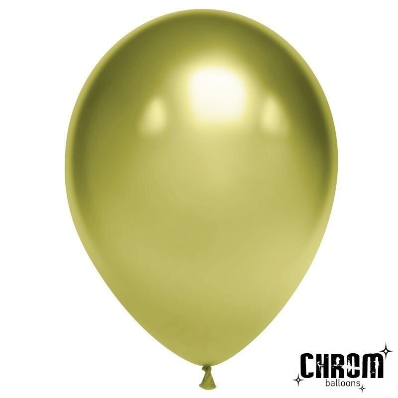 Шар (10'/25 см) Лайм, хром, 50 шт.