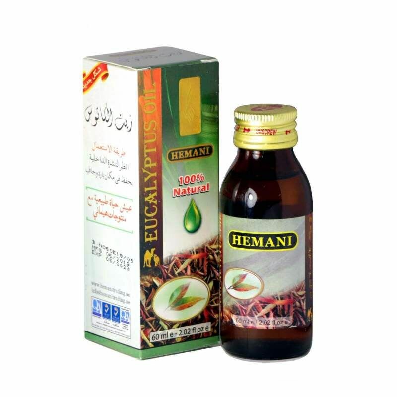 EUCALYPTUS OIL, Hemani (Масло эвкалипта, Хемани), 60 мл.