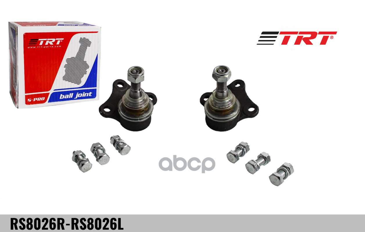 Опора шаровая 8450006741-8450006742 TRT RS8026R-RS8026L ВАЗ 2180, LADA Vesta, с болтами Комплект TRT арт. RS8026RRS8026L