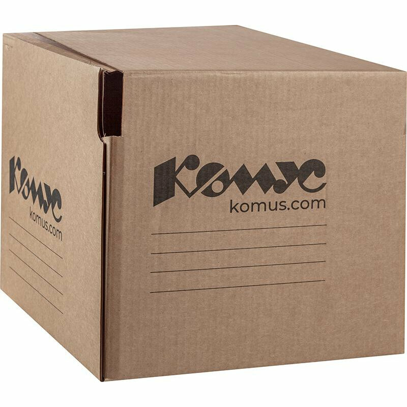 Короб архивный гофрокартон Комус на липучке 327x297x309 мм бурый до 3000 л, 1547372