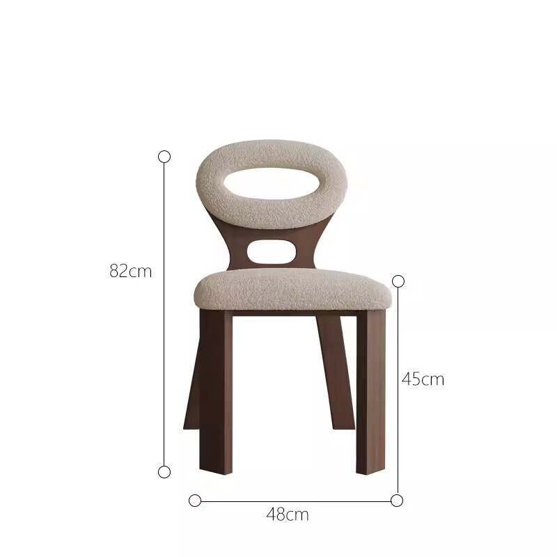 Обеденный стул Juno (Основание цвет орех / ткань букле бежевый)