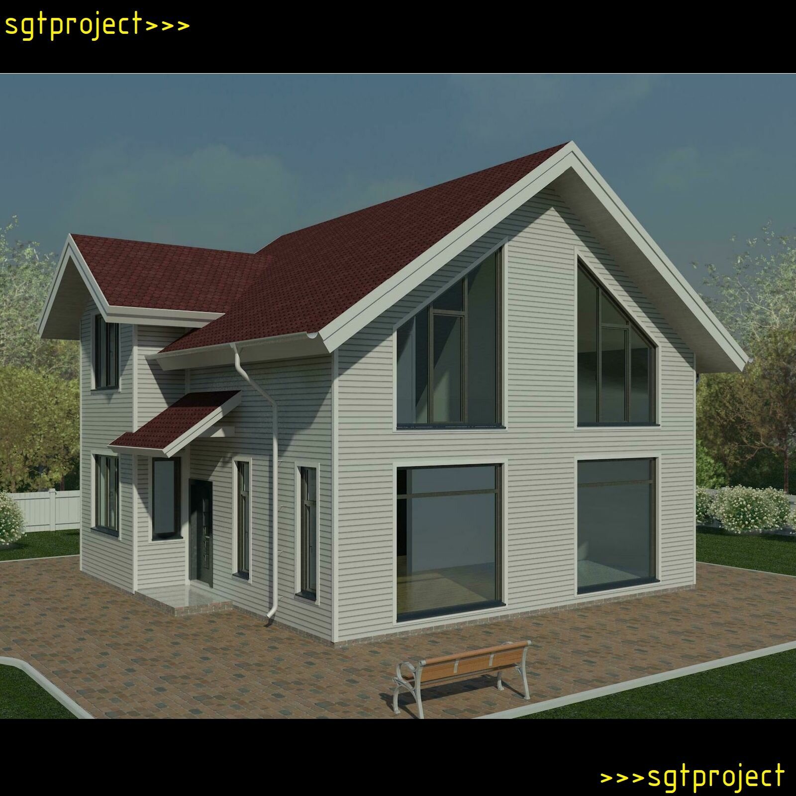 Проект дома с мансардой 11×10м