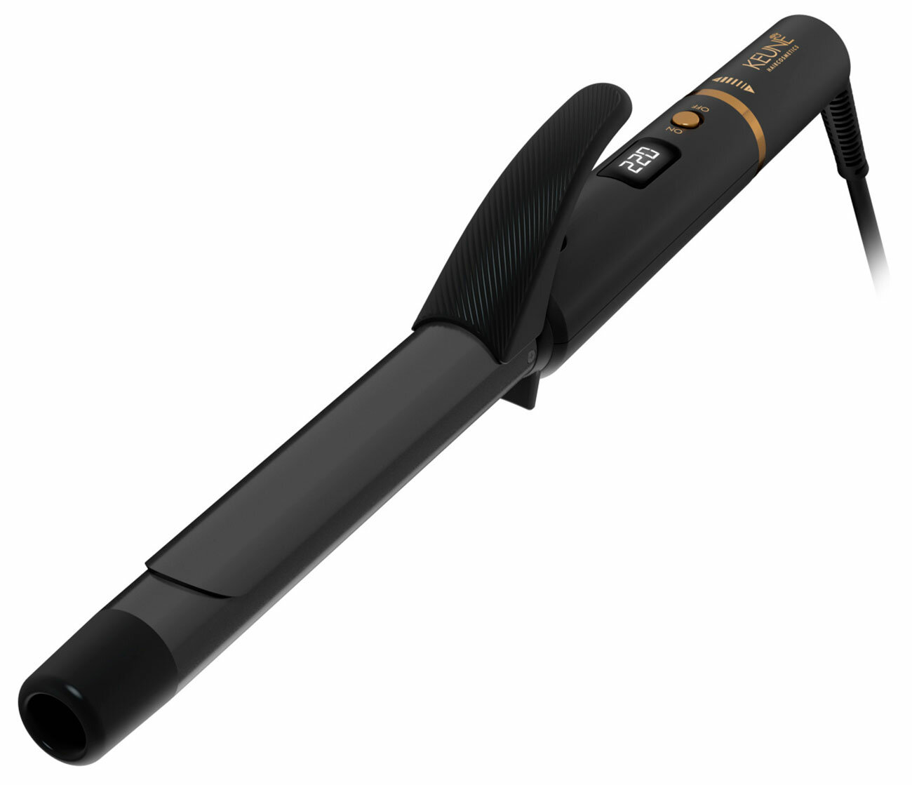 Щипцы для укладки волос Keune C-D2203C, серия Twist Curl, 65 Вт, черный+золотой