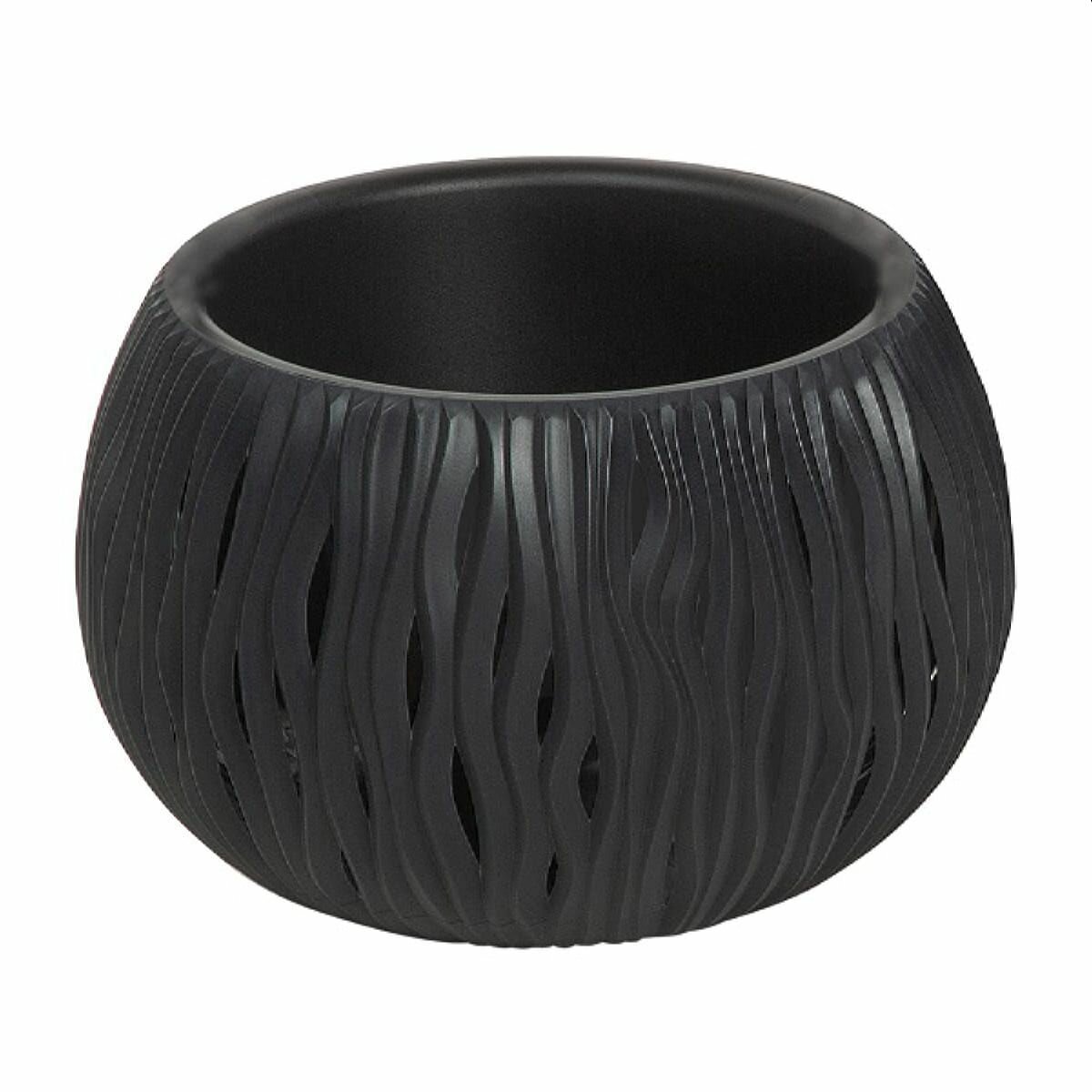 Кашпо для цветов напольное уличное садовое и комнатное, горшок для фикуса суккулентов орхидеи 3.9 л, вазон для кактуса на балкон большой пластиковый с декоративной подставкой