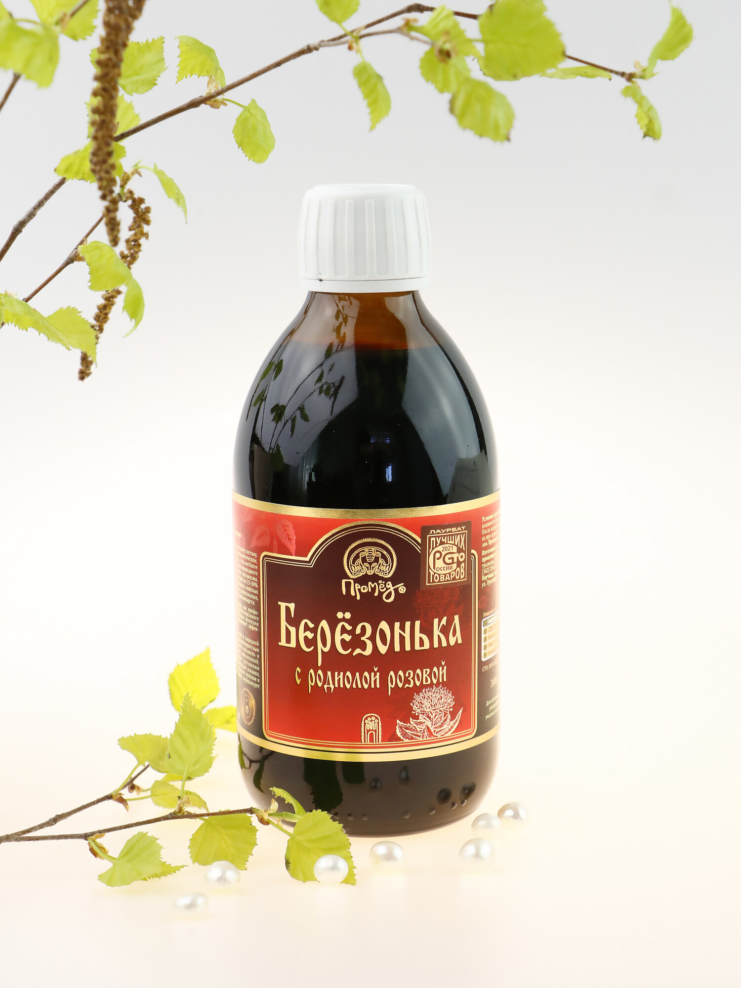 Водный настой чаги "Берёзонька с родиолой розовой" 300 мл