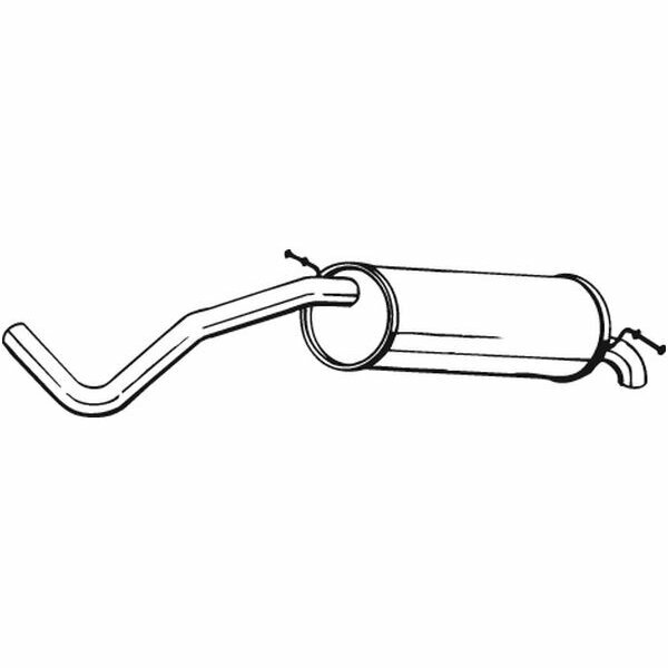 Глушитель выхлопных газов конечный, BOSAL 233-635 (1 шт.)