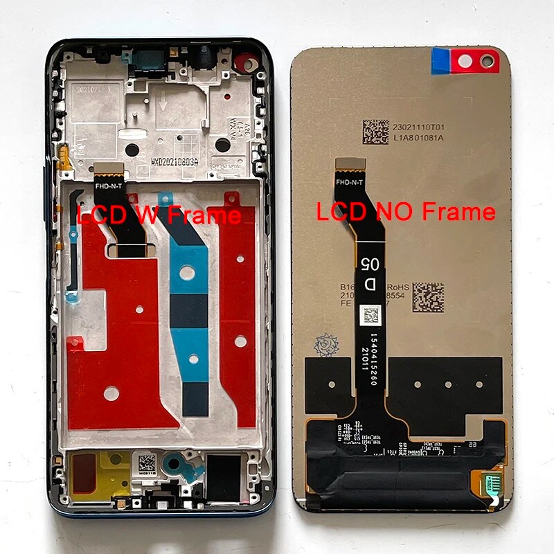 6,67 'оригинальный для Huawei Honor 50 Lite NTN-LX1/L22 ЖК-дисплей экран сенсорный экран дигитайзер для Honor 50 Lite ЖК-рамка Black W Frame