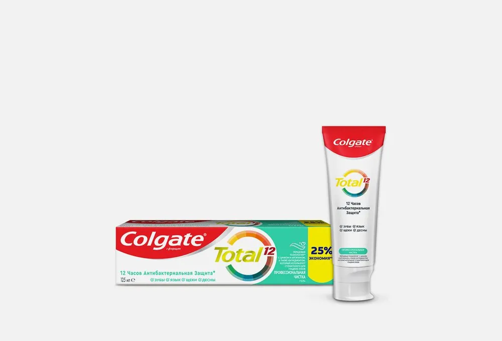 COLGATE зубная паста total профессионал чистка гель 125 мл