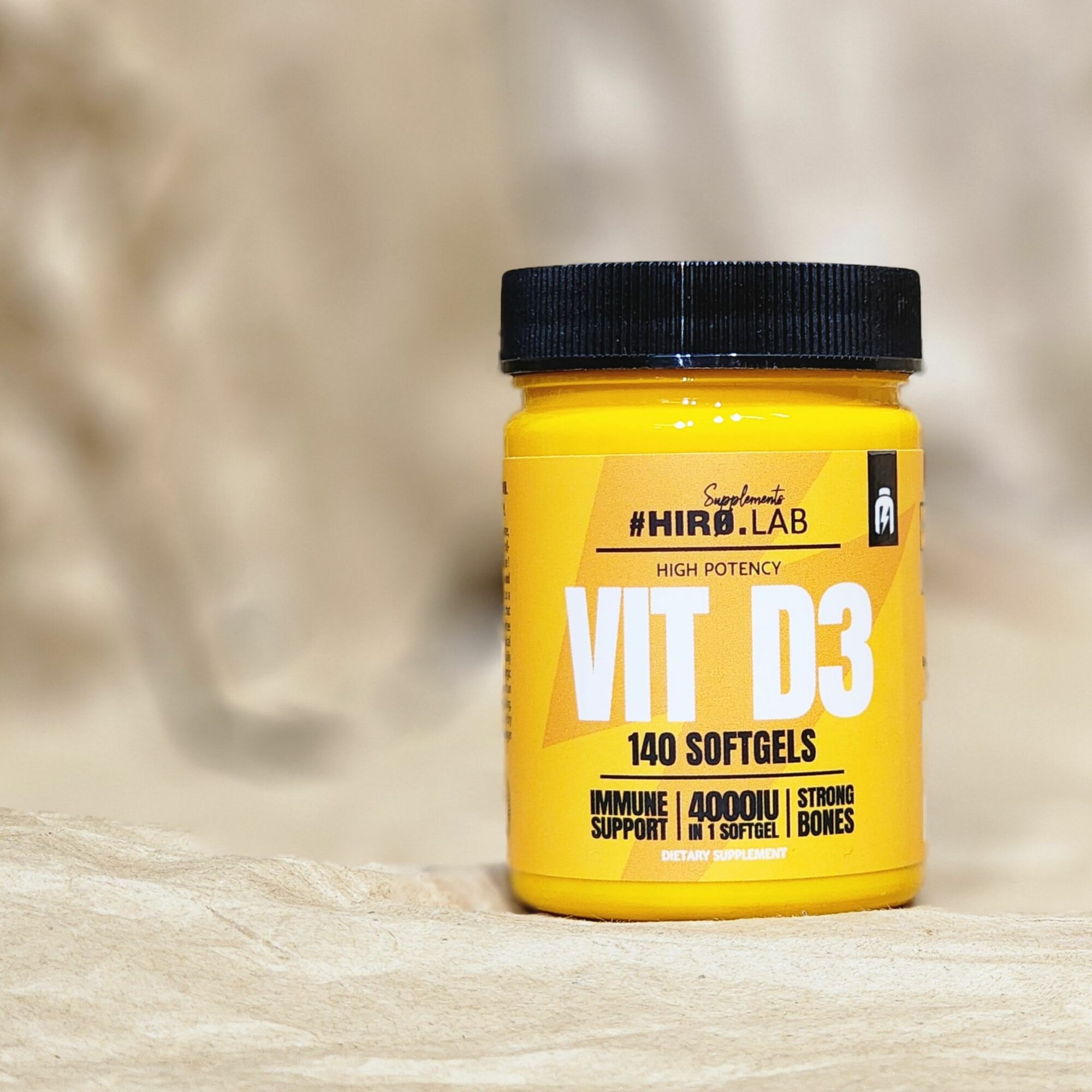 Витамин Д3 4000 МЕ HIRO.LAB - Vit D3 4000IU (140 жел. капс.)