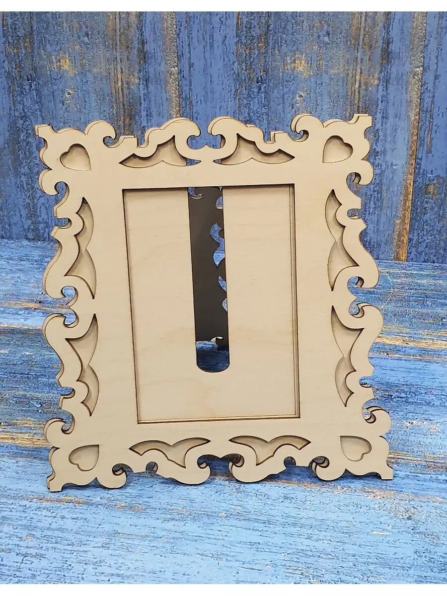 Деревянные заготовки Декупаж Рамка для фото 1 шт