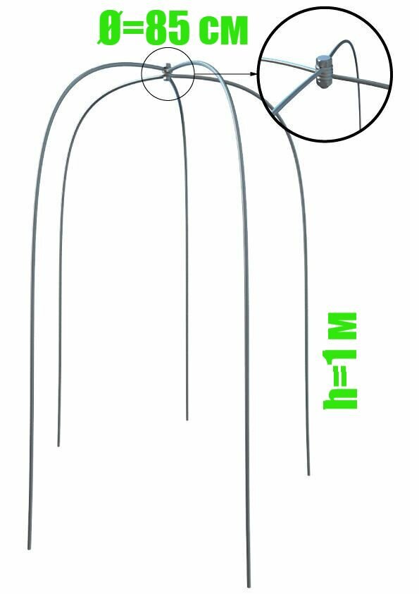 Каркас для укрытия рододендронов 1 м