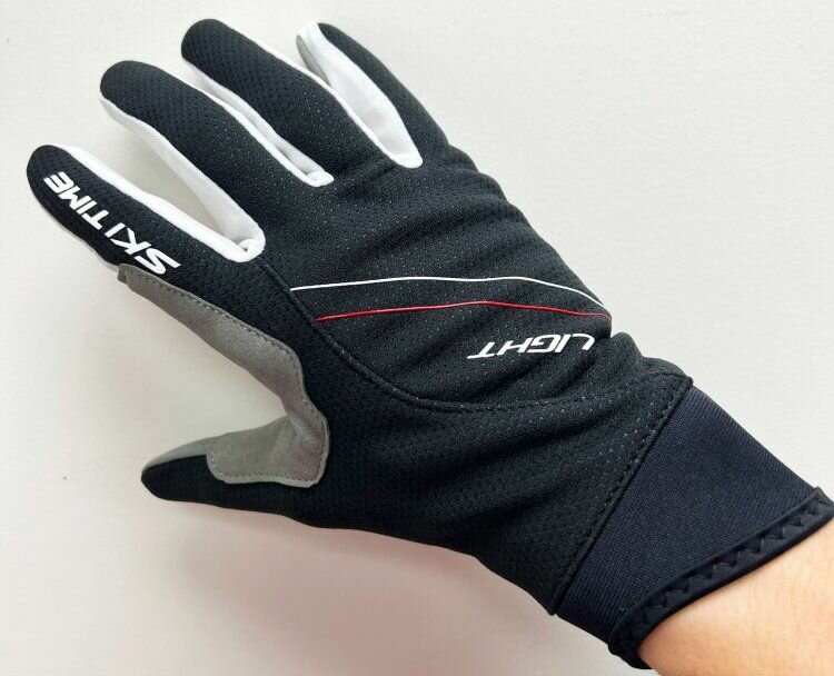 Перчатки SKI TIME Race Velcro G23061 черно-белый, XXL